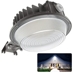 deerdance led barn light, ul certified 120w dusk to dawn outdoor lighting with 18000lm 5700k daylight, ip65 waterproof area street light for barns garage yard warehouse outdoor security lighting