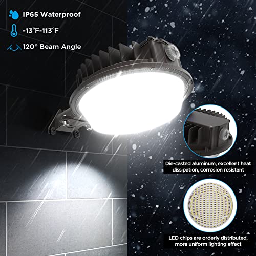 deerdance LED Barn Light, UL Certified 120W Dusk to Dawn Outdoor Lighting with 18000LM 5700K Daylight, IP65 Waterproof Area Street Light for Barns Garage Yard Warehouse Outdoor Security Lighting