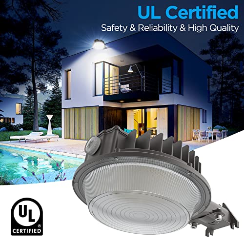 deerdance LED Barn Light, UL Certified 120W Dusk to Dawn Outdoor Lighting with 18000LM 5700K Daylight, IP65 Waterproof Area Street Light for Barns Garage Yard Warehouse Outdoor Security Lighting