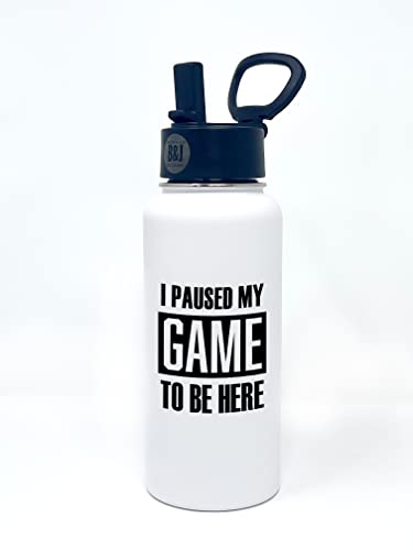 Gamer Gifts - Gifts for Teenage Boys, Girls - Cool Water Bottle with Straw - Funny Gift for Teenager, Tween, Boyfriend, College Guys, Preteens, Tweens, Tech Gamers - Presents for Birthday, Christmas