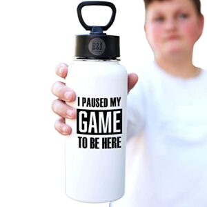 Gamer Gifts - Gifts for Teenage Boys, Girls - Cool Water Bottle with Straw - Funny Gift for Teenager, Tween, Boyfriend, College Guys, Preteens, Tweens, Tech Gamers - Presents for Birthday, Christmas