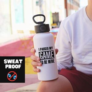 Gamer Gifts - Gifts for Teenage Boys, Girls - Cool Water Bottle with Straw - Funny Gift for Teenager, Tween, Boyfriend, College Guys, Preteens, Tweens, Tech Gamers - Presents for Birthday, Christmas