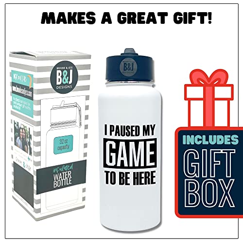 Gamer Gifts - Gifts for Teenage Boys, Girls - Cool Water Bottle with Straw - Funny Gift for Teenager, Tween, Boyfriend, College Guys, Preteens, Tweens, Tech Gamers - Presents for Birthday, Christmas