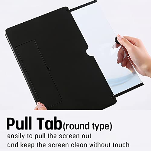 14 Inch Phone Screen Magnifier, Foldable HD Screen Magnifier Stand for Cell Phone, Screen Amplifier Fit for All Smartphone Black