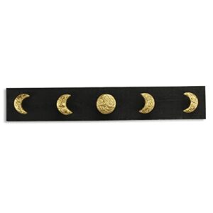 cheung's kalends black moon phase 5 hook coat hanger, large (5771gd-l)