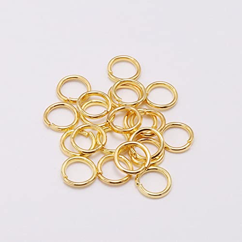 450pcs Jewelry Making Accessories Set Includes 200pcs Open Jump Ring Connectors 200pcs Bead Tips Knot Covers and 50pcs Lobster Claw Clasps for Bracelet Necklace DIY Jewelry Making Supplies (Gold)