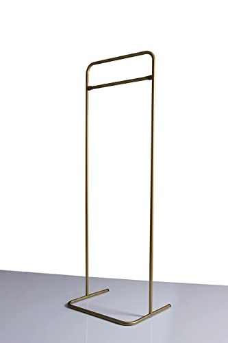 Lofty Garment Rack,Clothing Racks For Hanging Clothes,Metal Strong Heavy Duty Hanging Clothes Rack for Small Spaces and Rooms,Metal Garment racks ,Pipe Clothing Rack,Portable Clothes Rail,Gold