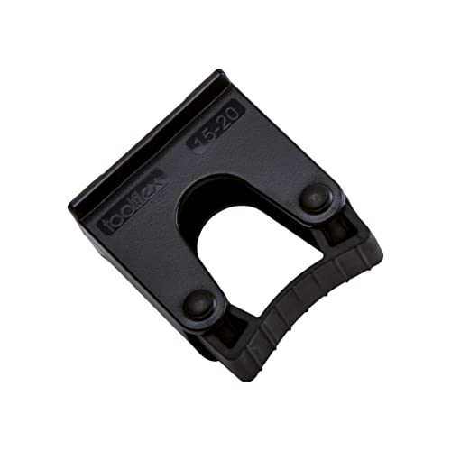 Toolflex Original Pro Small Holder Fits 15-20 mm Diameter Objects (Replaces Item 473-502-1) - Screw Into Wall or Slide Into Original Rail 473-5-0201-1, 473-9-0302-1 or 816-555-40-1 - (2-Pack)