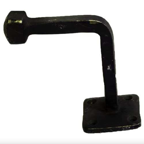 The King's Bay Pair Forged Wall Hook in Black Finish Iron Hanger