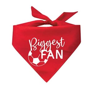 biggest fan of soccer player dog bandana (assorted colors)