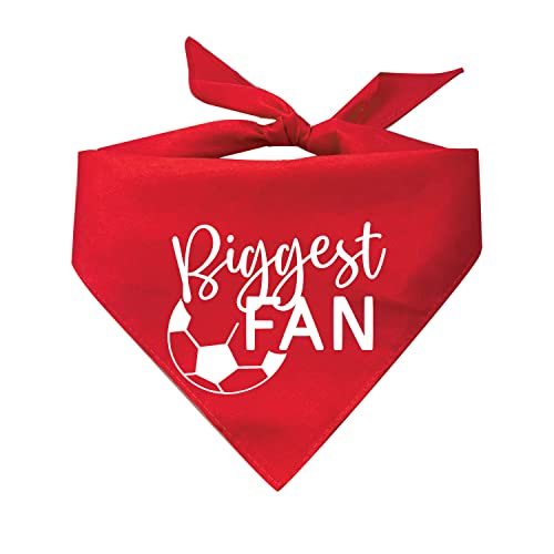 Biggest Fan of Soccer Player Dog Bandana (Assorted Colors)