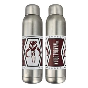 star wars mandalorian uv 22 oz ss water bottle