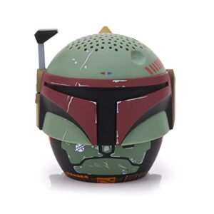 bitty boomers star wars: book of boba fett - boba fett mini bluetooth speaker, olive green, 2.3 inches