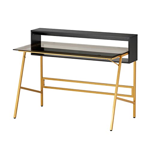 Techni Mobili Home Office, Gold Writing Desk, ONE Size