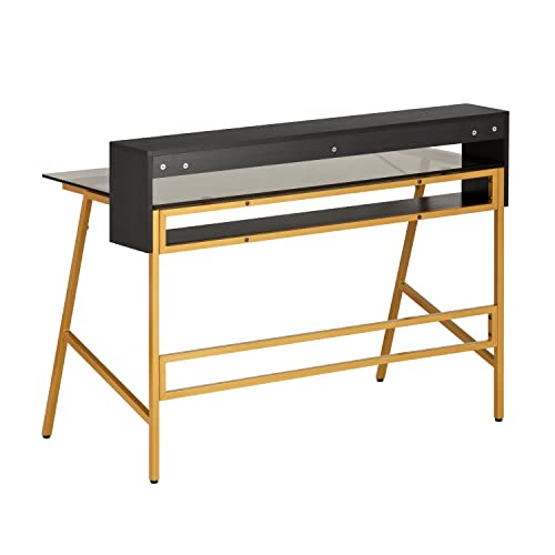 Techni Mobili Home Office, Gold Writing Desk, ONE Size