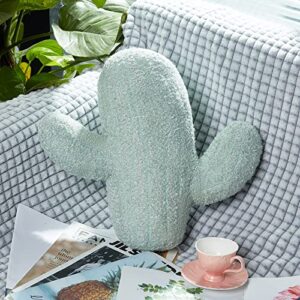 16 inches cactus shape pillow cute throw pillow succulent pillow 3d shaped throw pillow sofa cactus shaped pillow plush cactus decorative pillow office bed cushion