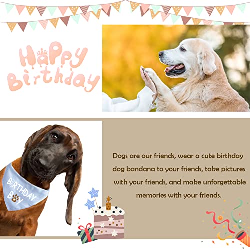 Dog Birthday Bandana Dog Birthday Boy Girl Dog Birthday Supplies for Small Medium Large Pet（Small）