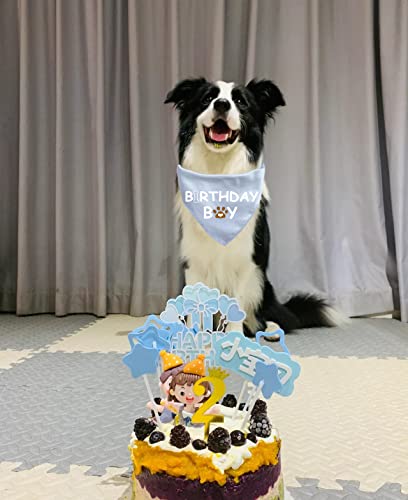 Dog Birthday Bandana Dog Birthday Boy Girl Dog Birthday Supplies for Small Medium Large Pet（Small）