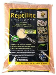 blue iguana reptilite calcium substrate for reptiles - desert rose