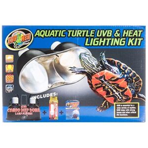 zoo med aquatic turtle uvb & heat lighting kit