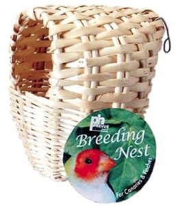 prevue parakeet all natural fiber covered bamboo nest