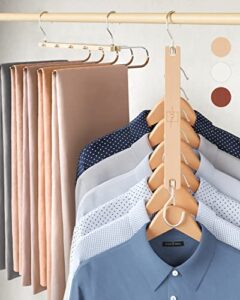 moralve space saving hangers bundle (natural)