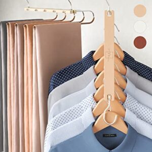 MORALVE Space Saving Hangers Bundle (Natural)