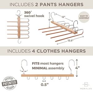 MORALVE Space Saving Hangers Bundle (Natural)