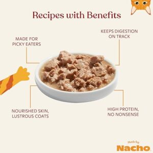 Made by Nacho Wet Cat Food, Cuts in Gravy, Cage-Free Chicken Recipe with Bone Broth for Extra Hydration, (24) 3 oz. Pouches