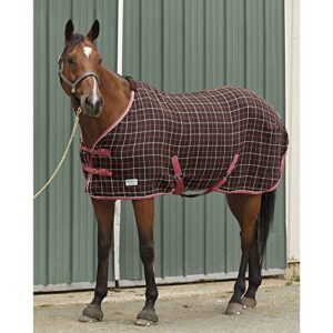 rider's international by dover saddlery chill chaser, size 74, mahogany rose plaid