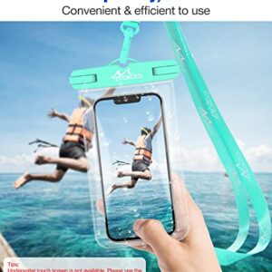 MoKo Universal Waterproof Phone Pouch 6Pack, IPX8 Phone Case Dry Bag Compatible with iPhone 14 13 12 11 Pro Max, XS Max/XR/SE 3, Galaxy S21 Ultra, Note 10 Plus/20 Ultra