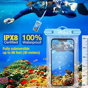 MoKo Universal Waterproof Phone Pouch 6Pack, IPX8 Phone Case Dry Bag Compatible with iPhone 14 13 12 11 Pro Max, XS Max/XR/SE 3, Galaxy S21 Ultra, Note 10 Plus/20 Ultra