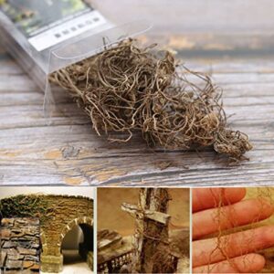 miniature root vine vegetation train root model scene plant stems for diy mini model military scene railway fairy garden diorama scenery landscape