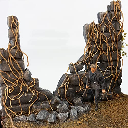 Miniature Root Vine Vegetation Train Root Model Scene Plant Stems for DIY Mini Model Military Scene Railway Fairy Garden Diorama Scenery Landscape