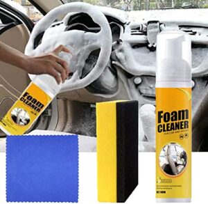 claimseeme foam cleaner, powerful stain removal kit, multipurpose foam cleaner, multifunctional foam cleaner for car and house lemon flavor all-purpose household cleaners concentrate (100ml)