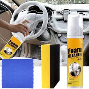 Claimseeme Foam Cleaner, Powerful Stain Removal Kit, Multipurpose Foam Cleaner, Multifunctional Foam Cleaner for Car and House Lemon Flavor All-Purpose Household Cleaners Concentrate (100ml)