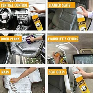 Claimseeme Foam Cleaner, Powerful Stain Removal Kit, Multipurpose Foam Cleaner, Multifunctional Foam Cleaner for Car and House Lemon Flavor All-Purpose Household Cleaners Concentrate (100ml)