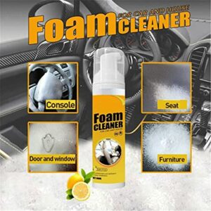 Claimseeme Foam Cleaner, Powerful Stain Removal Kit, Multipurpose Foam Cleaner, Multifunctional Foam Cleaner for Car and House Lemon Flavor All-Purpose Household Cleaners Concentrate (100ml)