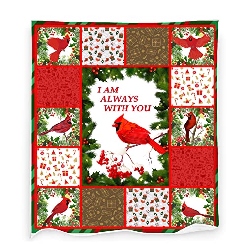 Cardinal Birds Throw Blanket Super Soft and Warm Flannel Blankets for Couch Sofa Cardinal Gifts for Kids and Adults