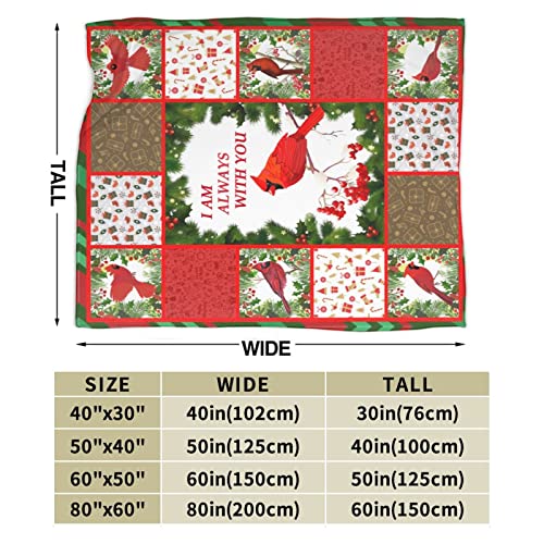 Cardinal Birds Throw Blanket Super Soft and Warm Flannel Blankets for Couch Sofa Cardinal Gifts for Kids and Adults