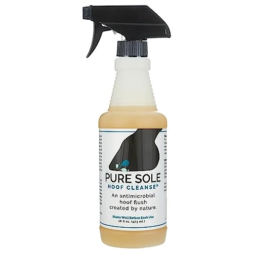 Pure Sole Hoof Cleanse - All Natural Formula with Thrush Fighting Ingredients to Maintain a Healthy Hoof and Frog - 16 oz. Spray