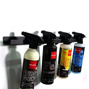 Maxshine Trigger Spray Bottle Holder – Hanging 5 or 6 Units of 16oz Bottles on The Holder, Simple and Durable Design