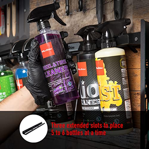 Maxshine Trigger Spray Bottle Holder – Hanging 5 or 6 Units of 16oz Bottles on The Holder, Simple and Durable Design