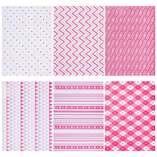 Wrapping Paper Sheets - Folded Flat Valentine Pattern Paper Pack Set Gift Wrap 27.5" x 19.7" Decorative Paper for Weddings,Valentine, Birthday, Romantic Gifts 8 Sheets