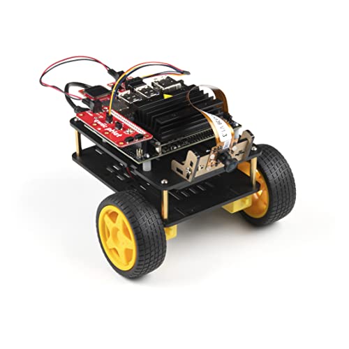 SparkFun JetBot AI Kit v3.0 Powered by Jetson Nano - Includes Jetson Nano Developer Kit 64GB MicroSD Card EDIMAX WiFi Adapter SparkFun Qwiic Motor Driver Micro OLED Breakout and More