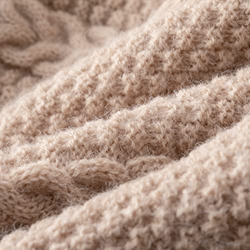 JXshelwen Throw Blanket for Couch, Soft Throw Blanket, Big,Cozy Cable Knitted Blanket for Bed,50x60 Inches Throws Blankets for Sofa, All Seasons Warm Knitted Throw Blanket