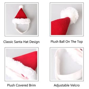 Orgrimmar Cat Santa Hat with Scarf Pet Christmas Costume Set Pet Christmas Outfit Xmas Clothes for Small Cats&Dogs