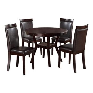 lexicon braylon 5-piece dining set, espresso