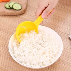 Rice Paddle Scoop Mold For Rice Ball Making, Non-stick Sushi Mold Rice Ball Scooper Rice Spatula Kitchen Gadge Yellow