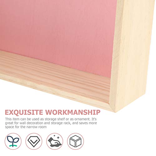 BESPORTBLE Home Decor Locker Shelf Photo Wall Shelf Display 3pcs Wood House Shape Storage Racks Multifunction Wall Shelves for Home Bathroom Wall Shelf Organizer Home Decor Locker Shelf